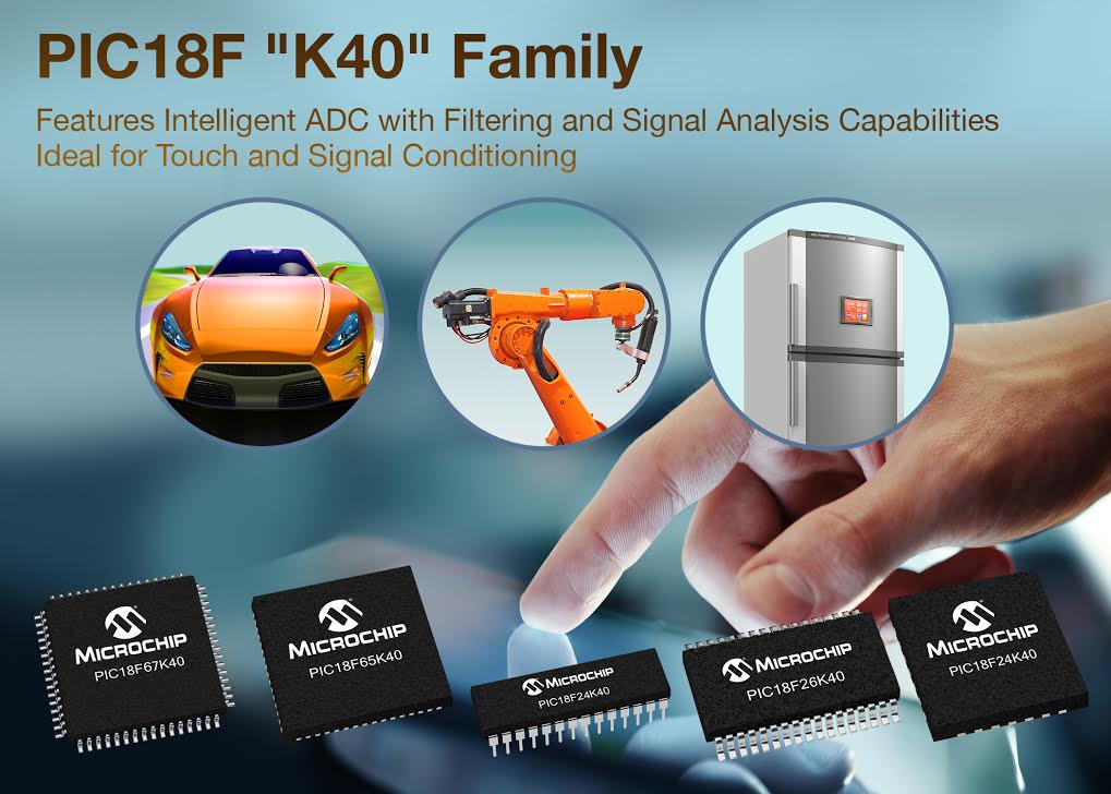 Microchip glisse des périphériques indépendants du cœur dans les microcontrôleurs 8 bits PIC18