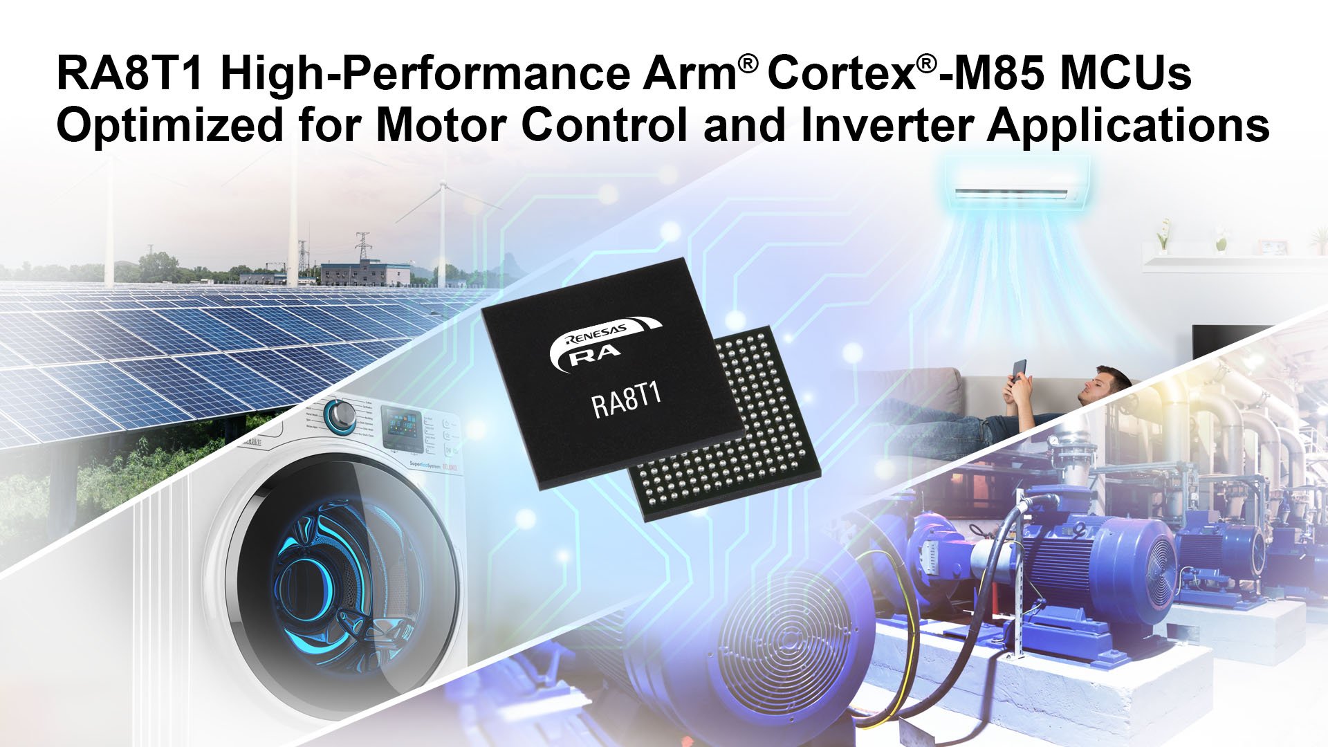 Renesas apporte les performances du cœur Arm Cortex-M85 aux applications de commande moteur