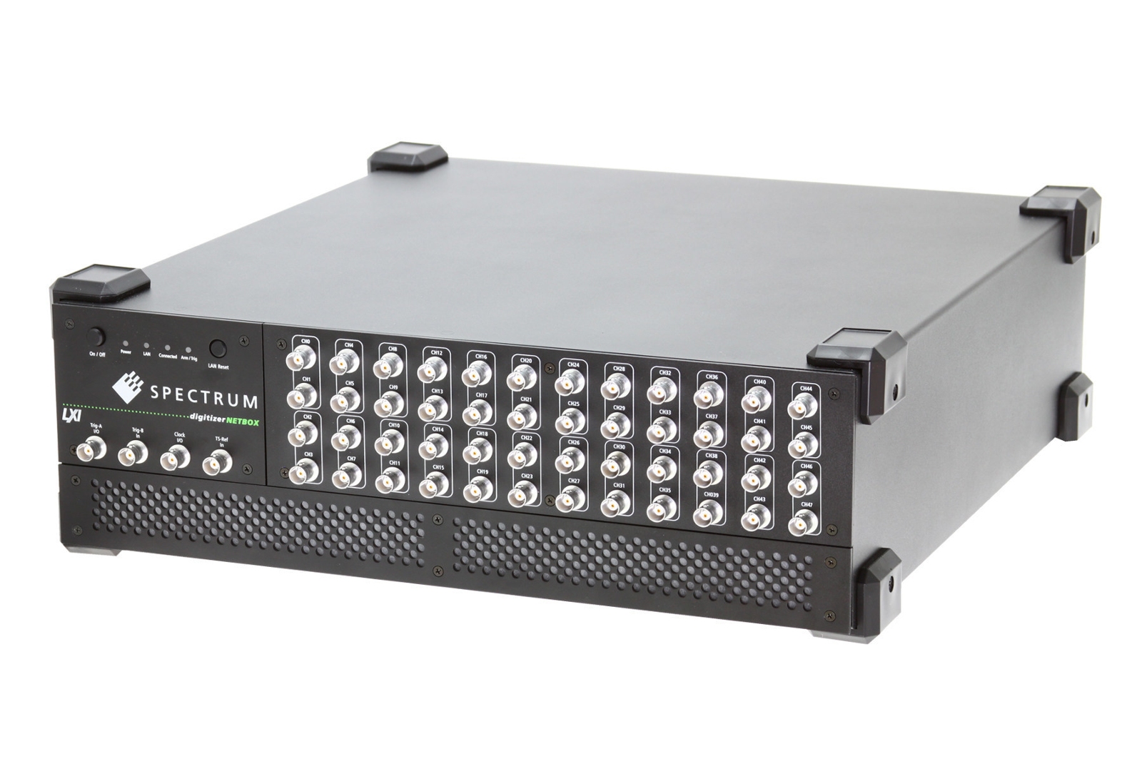 - Numériseur LXI offrant jusqu’à 48 canaux et 60 Méch./s