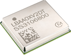Un module LoRa de 9,98 x 8,70 mm assure aussi un positionnement précis ...