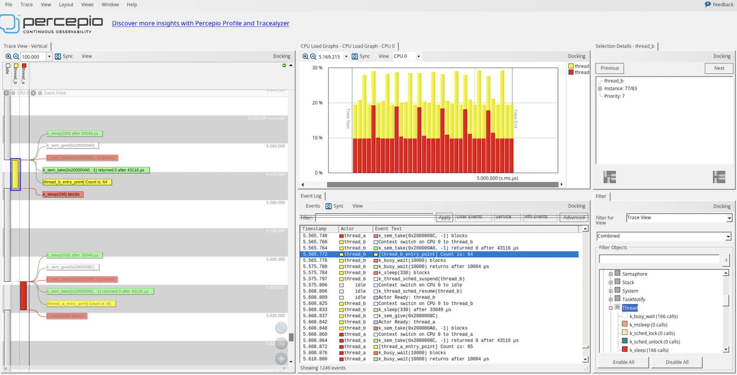 Percepio lance un outil gratuit de visualisation de traces pour le ...