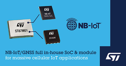 ST dévoile un module radio NB-IoT industriel ultracompact, doté de ...